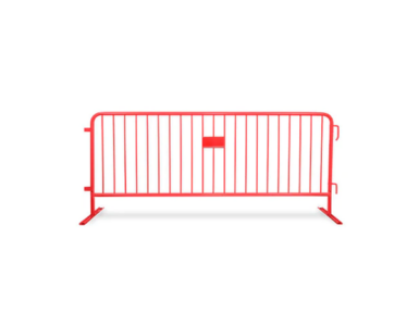 Red Steel Barricade | Powder Coated | 8.5ft